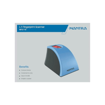 Buy Mantra MFS 110 L1 Biometric Single Fingerprint Scanner Online at ...