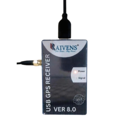 Raivens 8.0 USB GPS Receiver with Antenna | Multi-GNSS & NavIC Geo ...